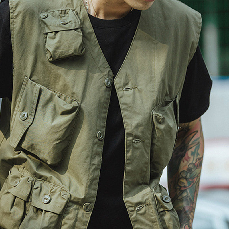JAPANESE STYLE MILITARY FUNCTIONAL VEST – guochao3928