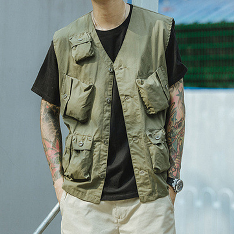 JAPANESE STYLE MILITARY FUNCTIONAL VEST – guochao3928